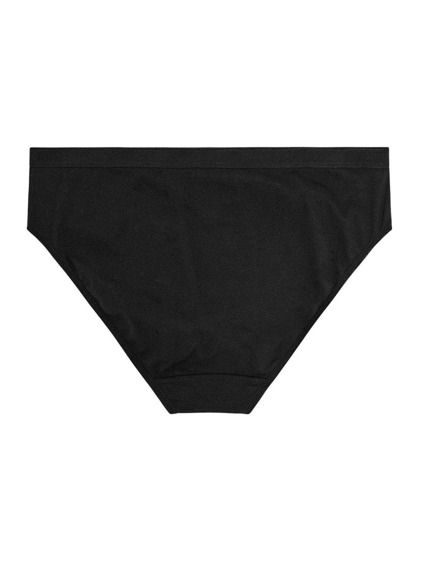 Yours Curve 5 Pack Stretch Hi Leg Brief - Black | Very