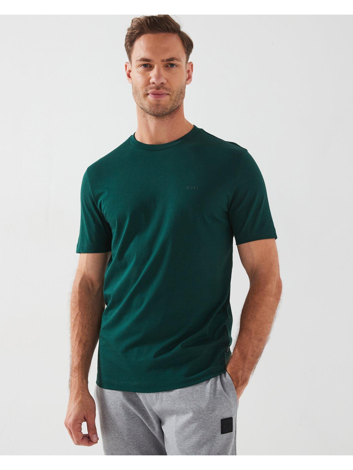 BOSS Thompson 01 Regular Fit T-Shirt - Dark Green | Very