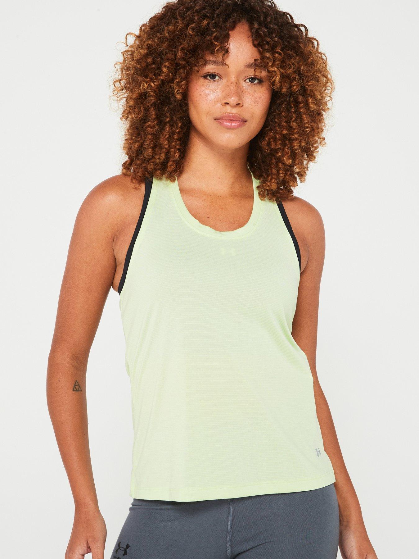 UNDER ARMOUR Womens Running Launch Singlet - Green | Very