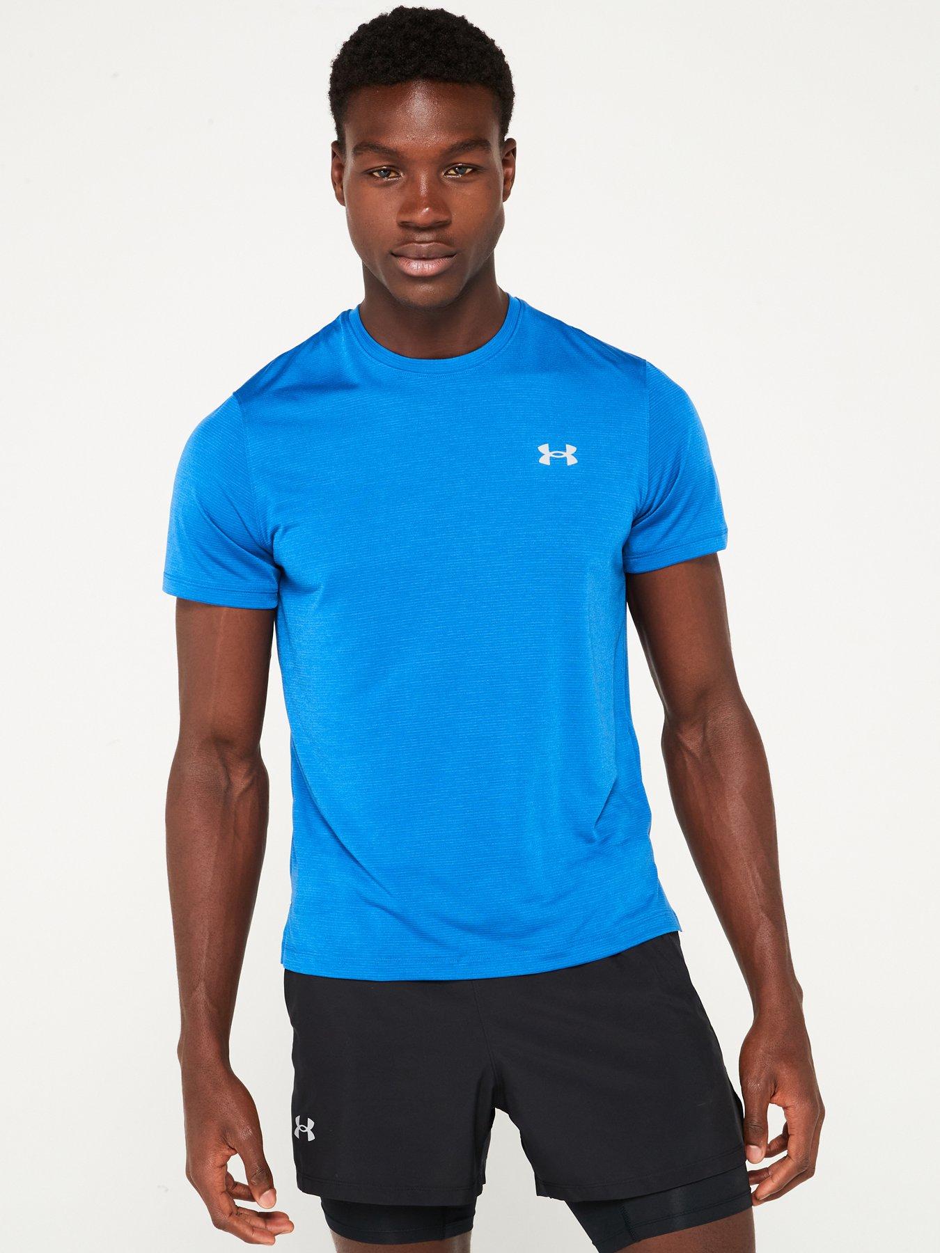 UNDER ARMOUR Men's Running Launch T-Shirt - Blue | Very