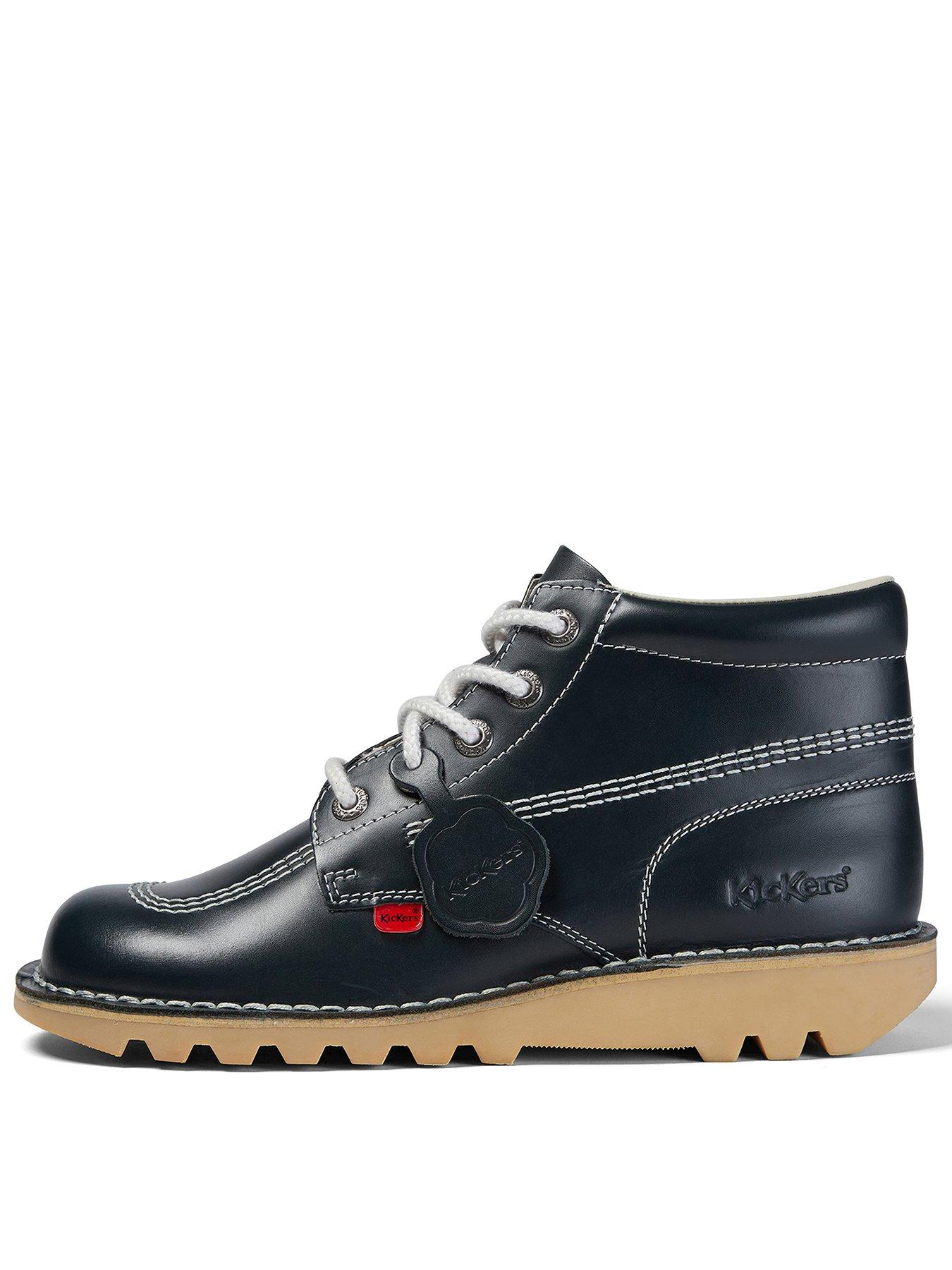 Kickers Kick Hi Lace Up Boots - Navy | Very