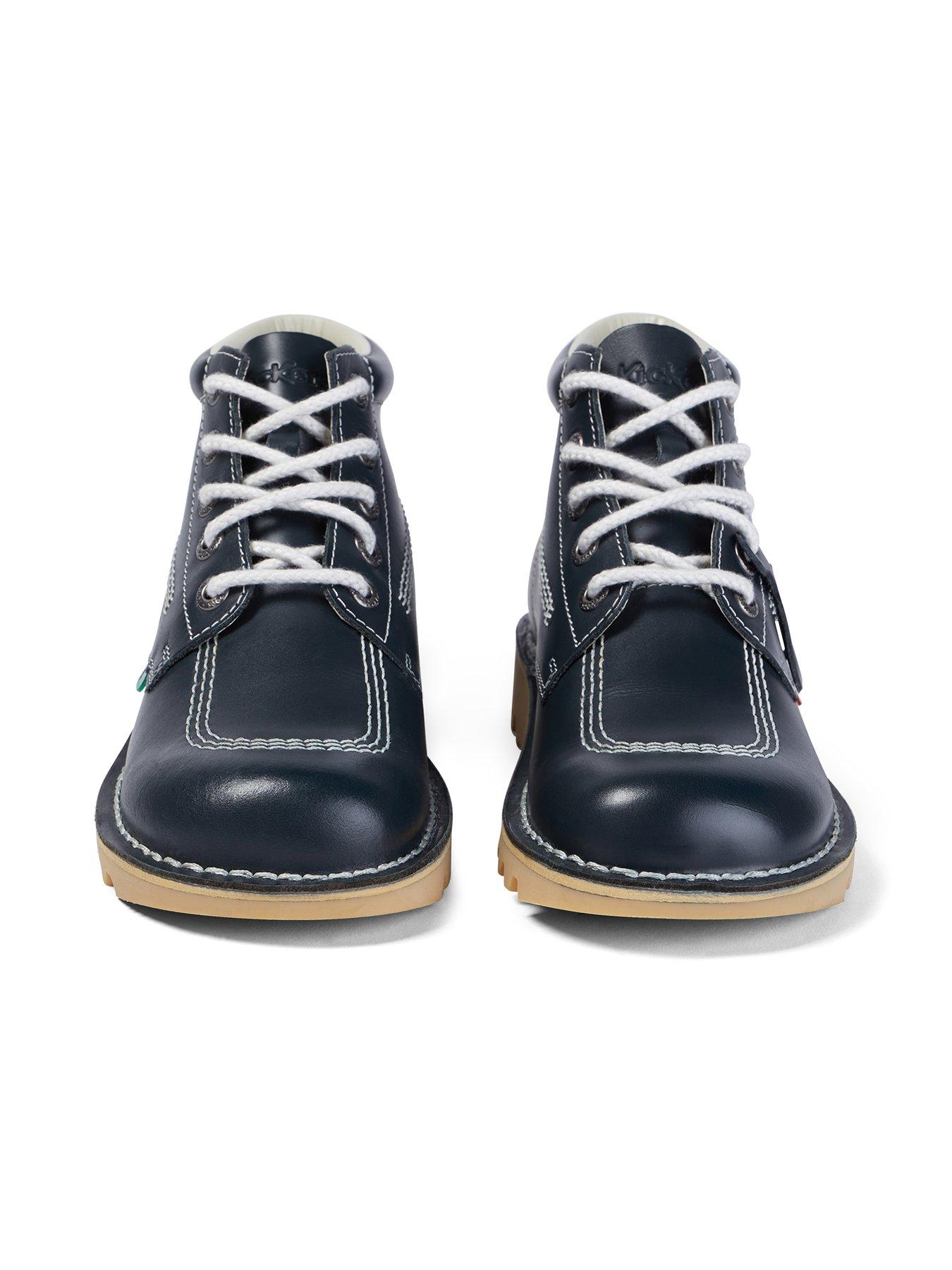 Kickers Kick Hi Lace Up Boots - Navy | Very