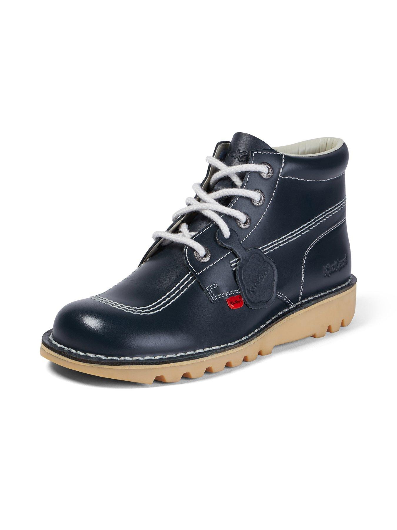 Kickers Kick Hi Lace Up Boots - Navy | Very