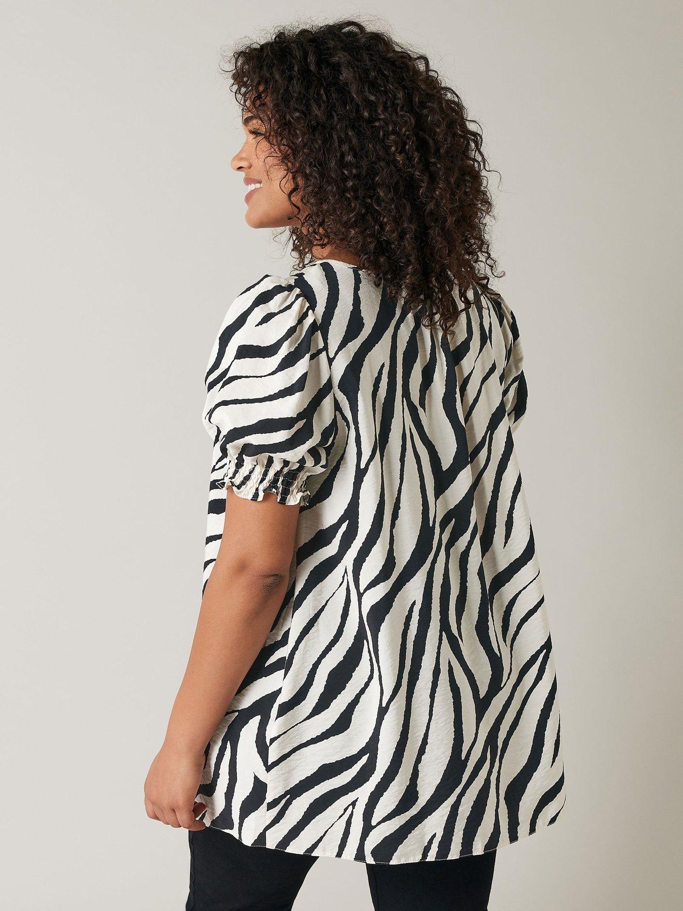 Evans Short Sleeve Gypsy Top - Natural | Very