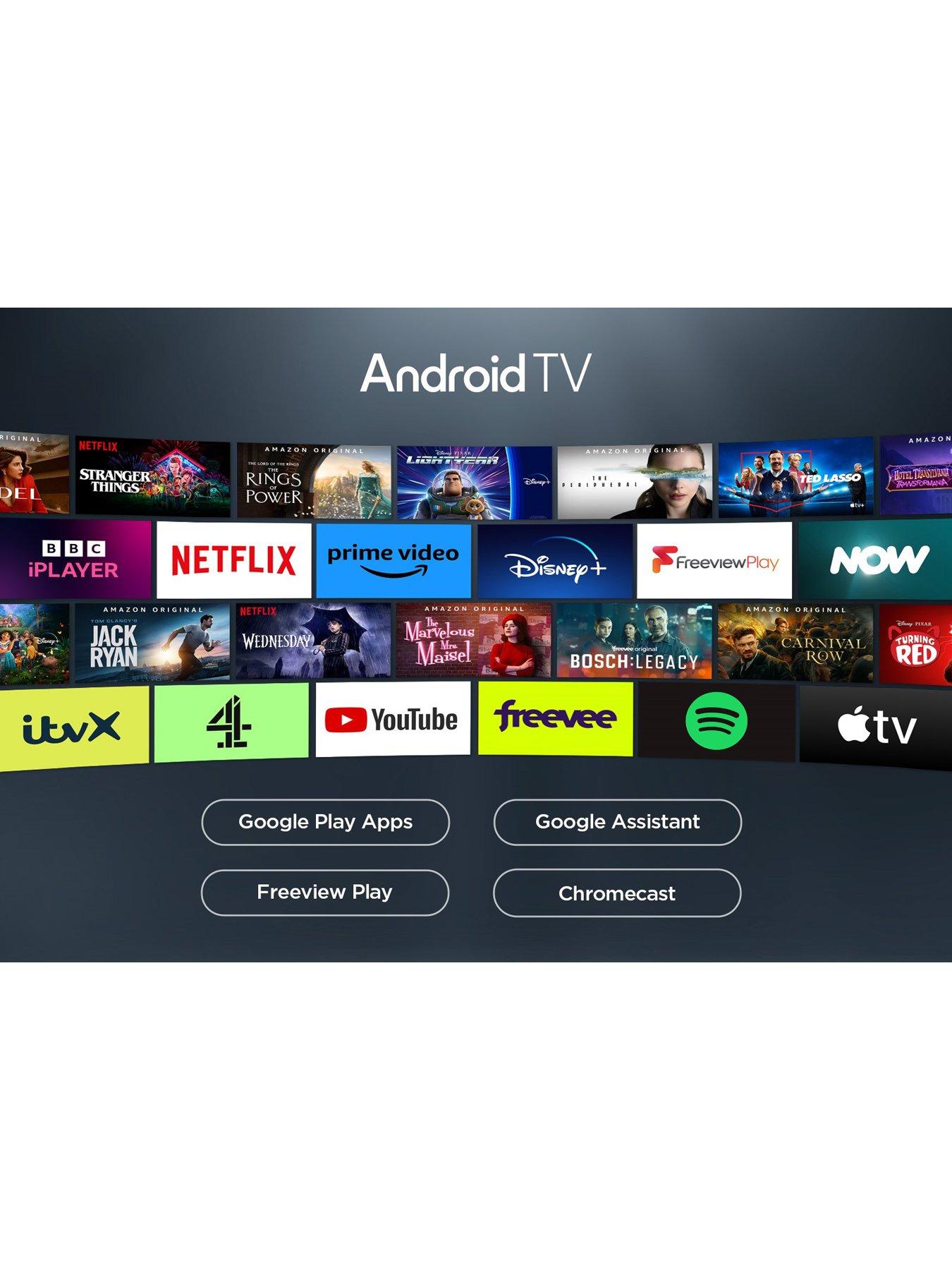 TCL 58V6BK, 58-inch, 4K UHD HDR, Frameless Android TV | Very