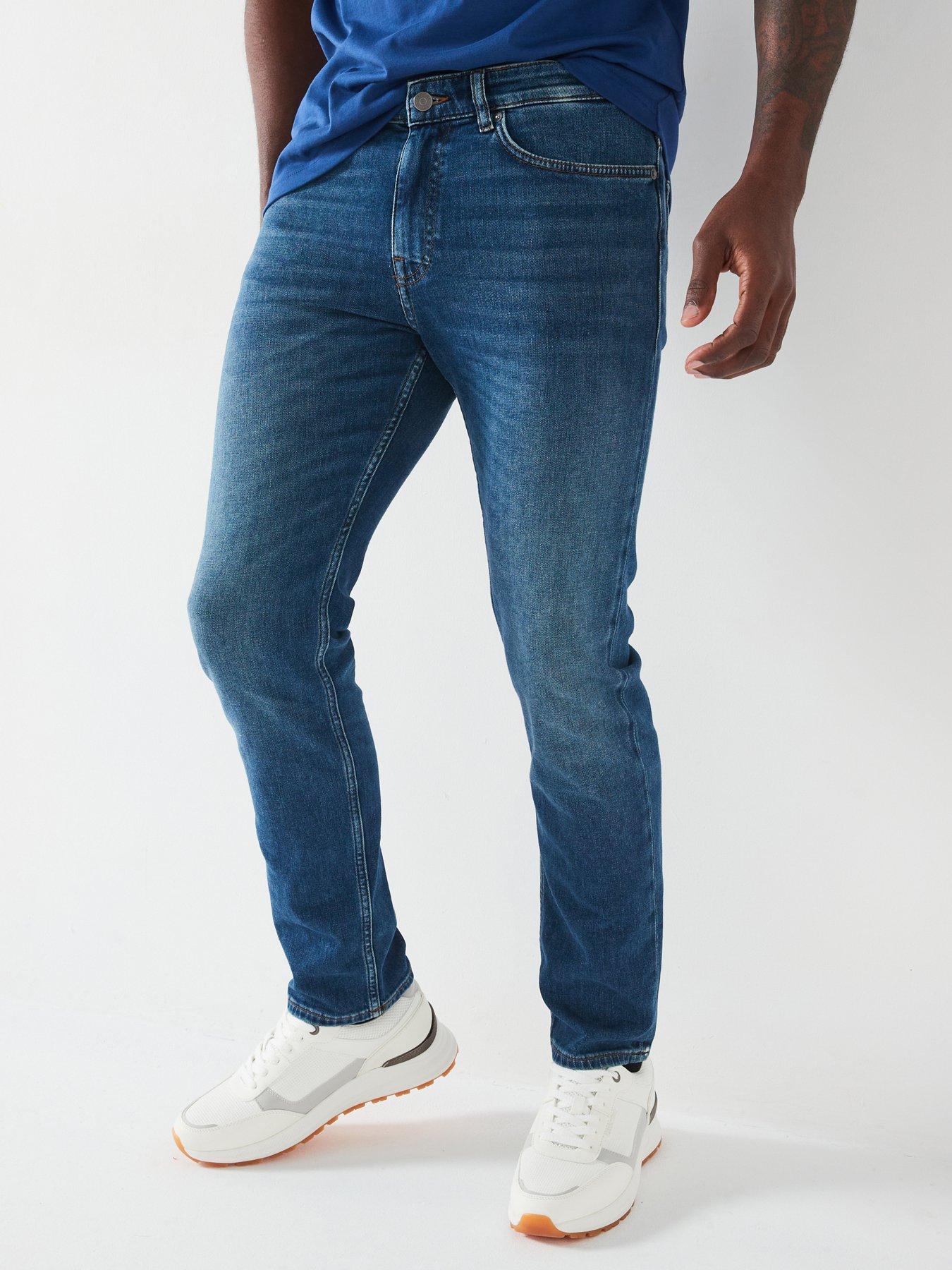 BOSS Delaware Slim Fit Jeans - Midi Wash | Very