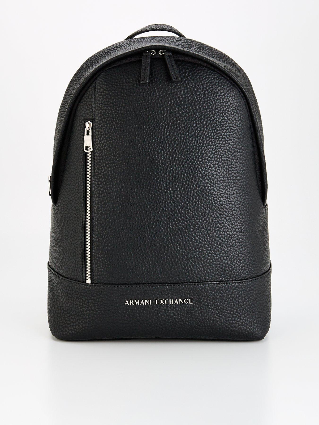 Armani Exchange Grained Backpack - Black | Very