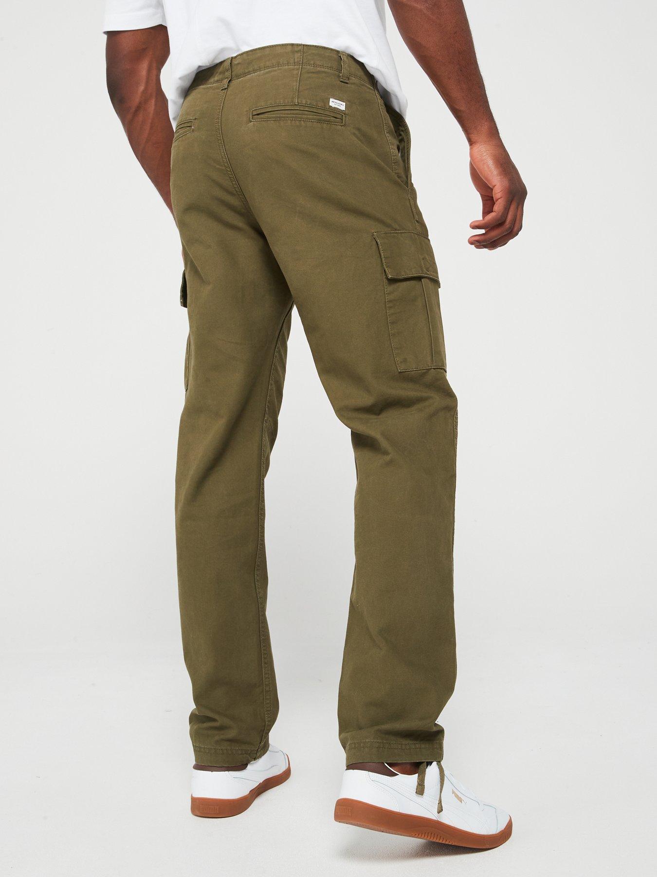 Jack & Jones Kane Barkley Relaxed Fit Cargo Trousers - Khaki | Very
