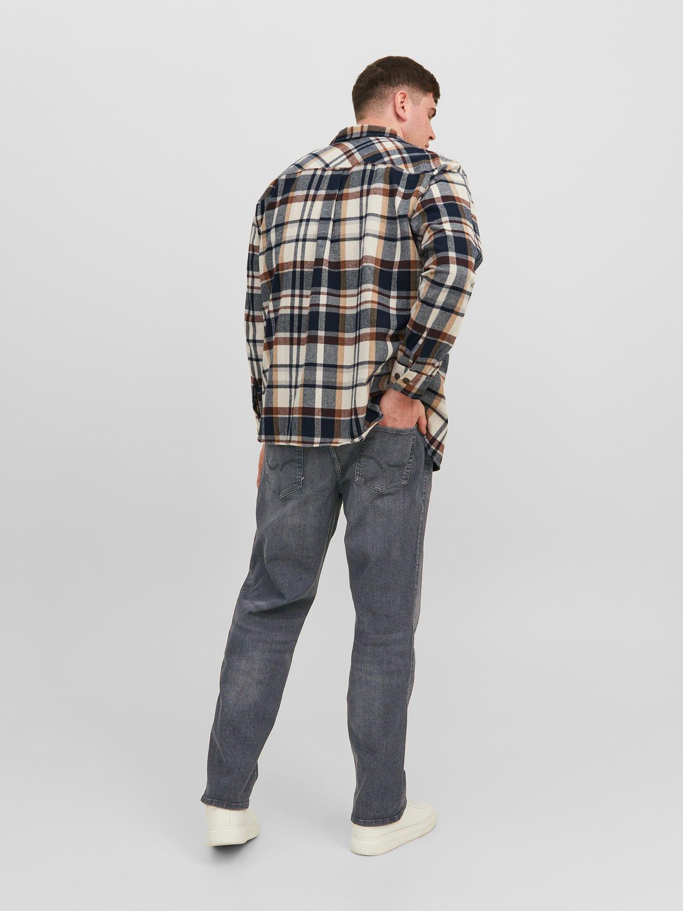 Jack & Jones Jack & Jones Plus Mike Regular Tapered Jeans - Dark Wash ...