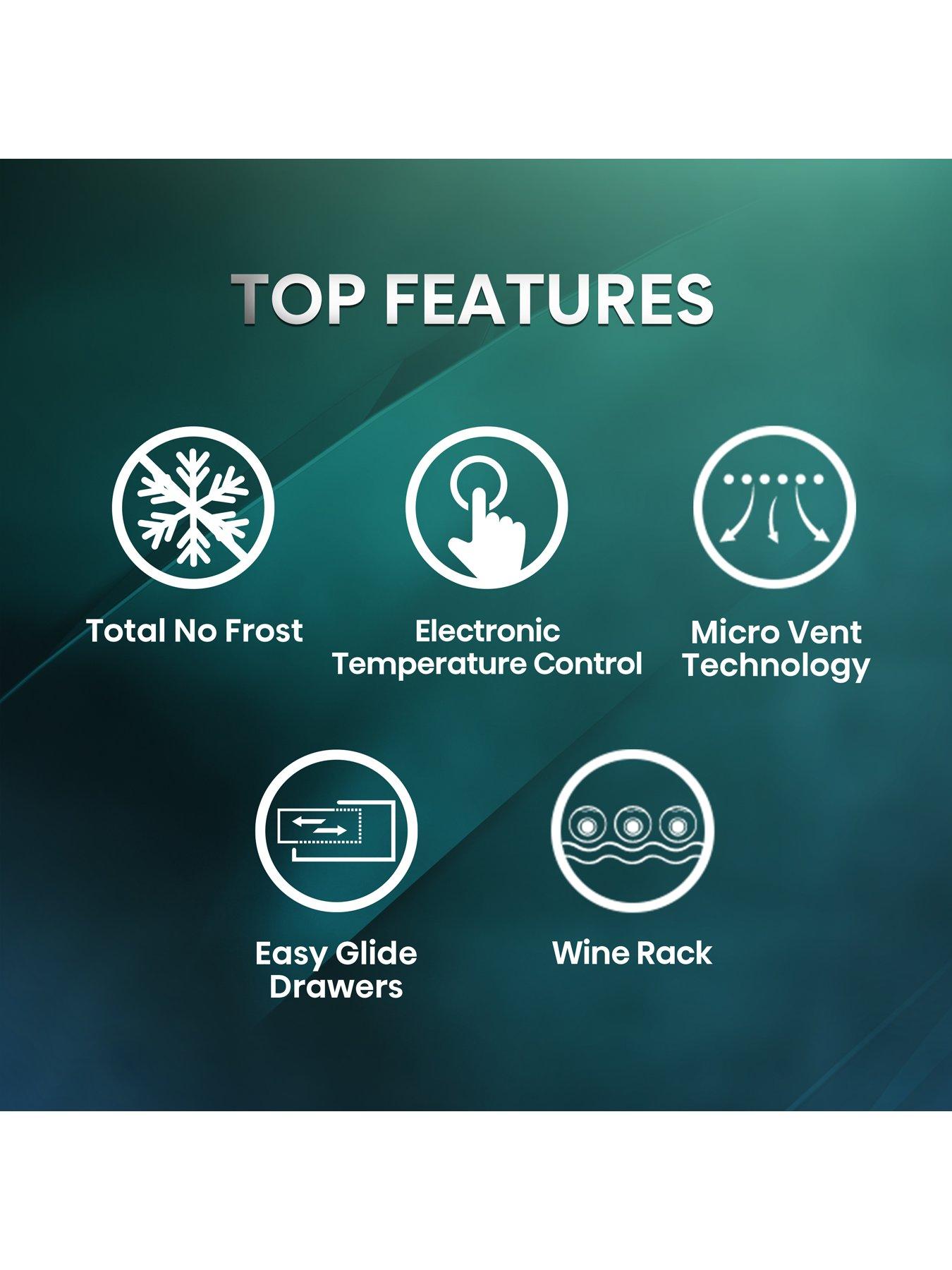 Hisense RB440N4ACD 60/40 Total No Frost Fridge Freezer - Stainless ...