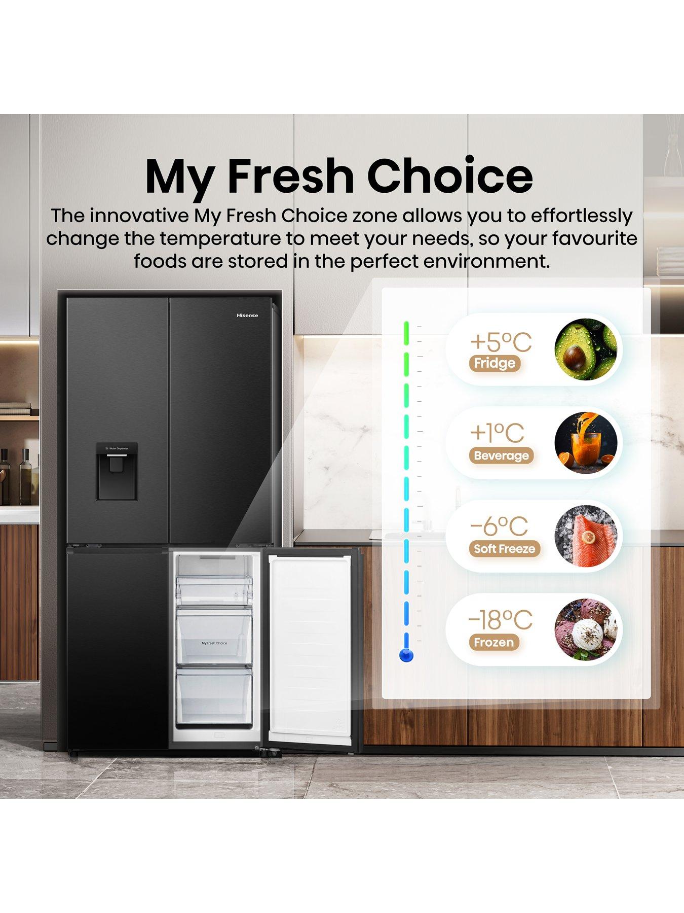 Hisense PureFlat Slim RQ5P470SMFE Total No Frost American Fridge ...