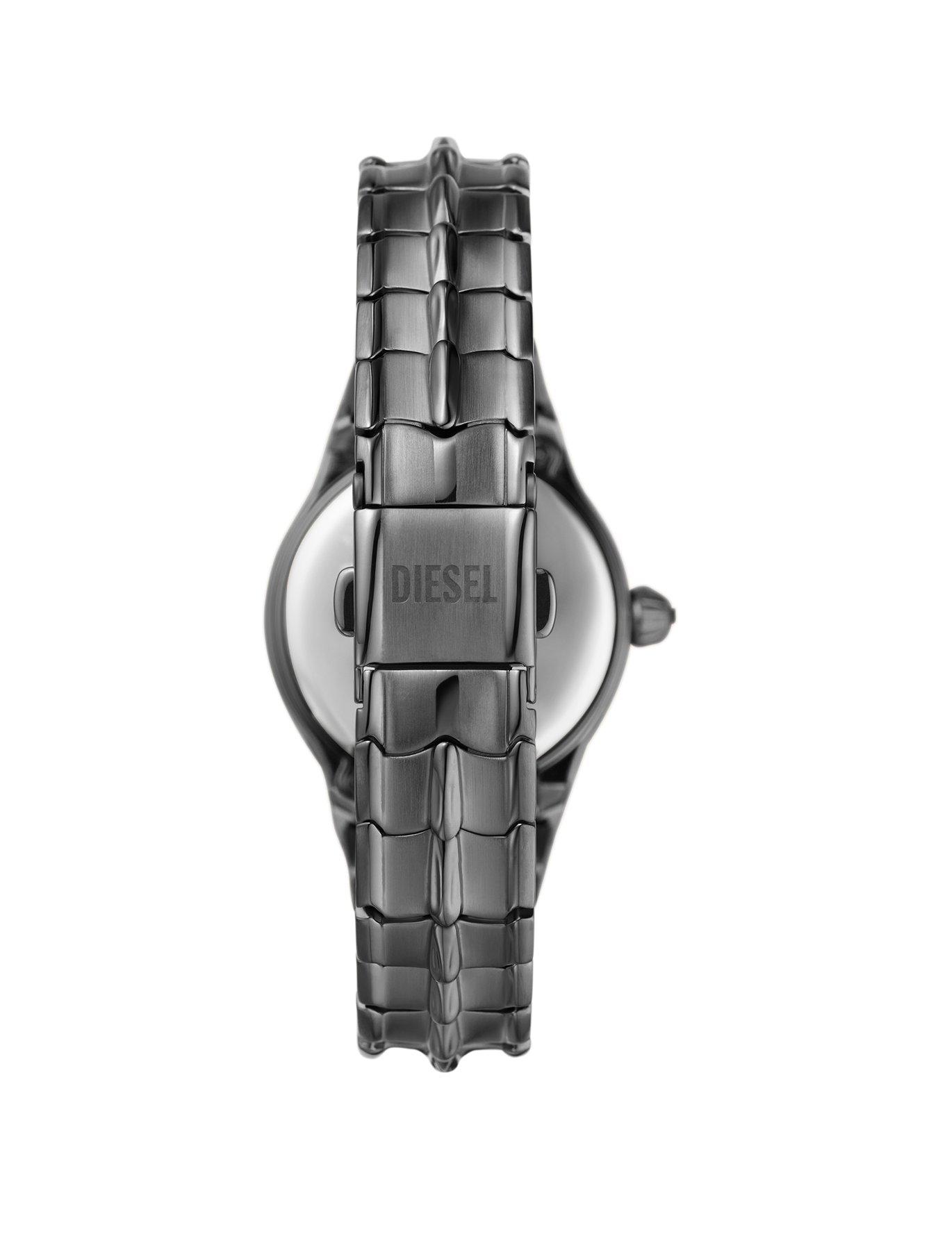 Diesel Vert 3-Hand Gunmetal Stainless Steel Watch | Very