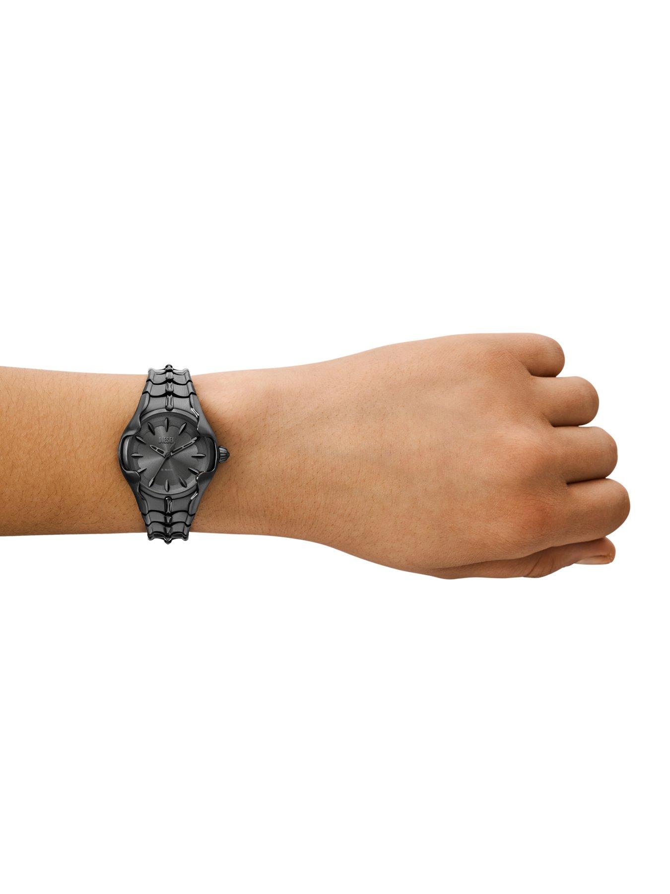 Diesel Vert 3-Hand Gunmetal Stainless Steel Watch | Very