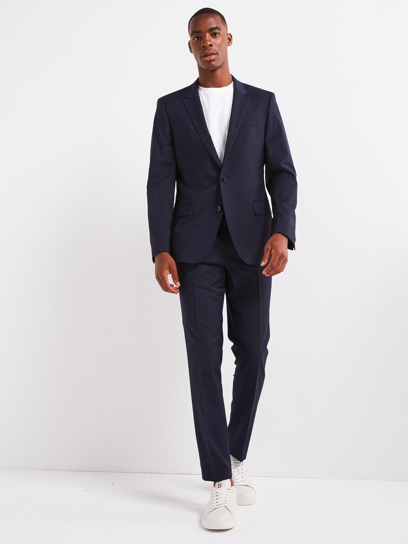 HUGO Henry Slim Fit Suit Jacket - Dark Blue | Very
