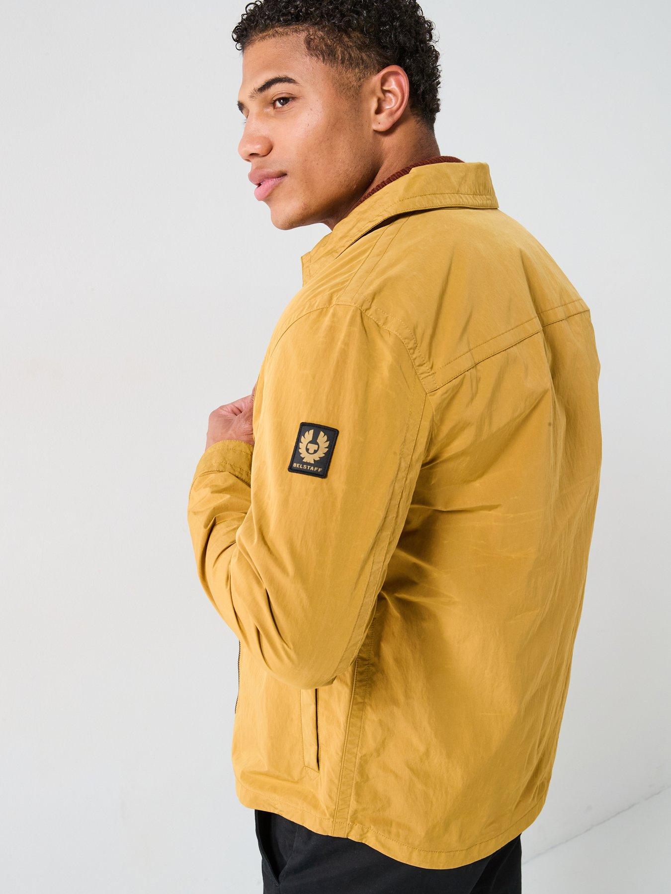Belstaff Hauler Washed Nylon Zip Overshirt - Dark Yellow | Very