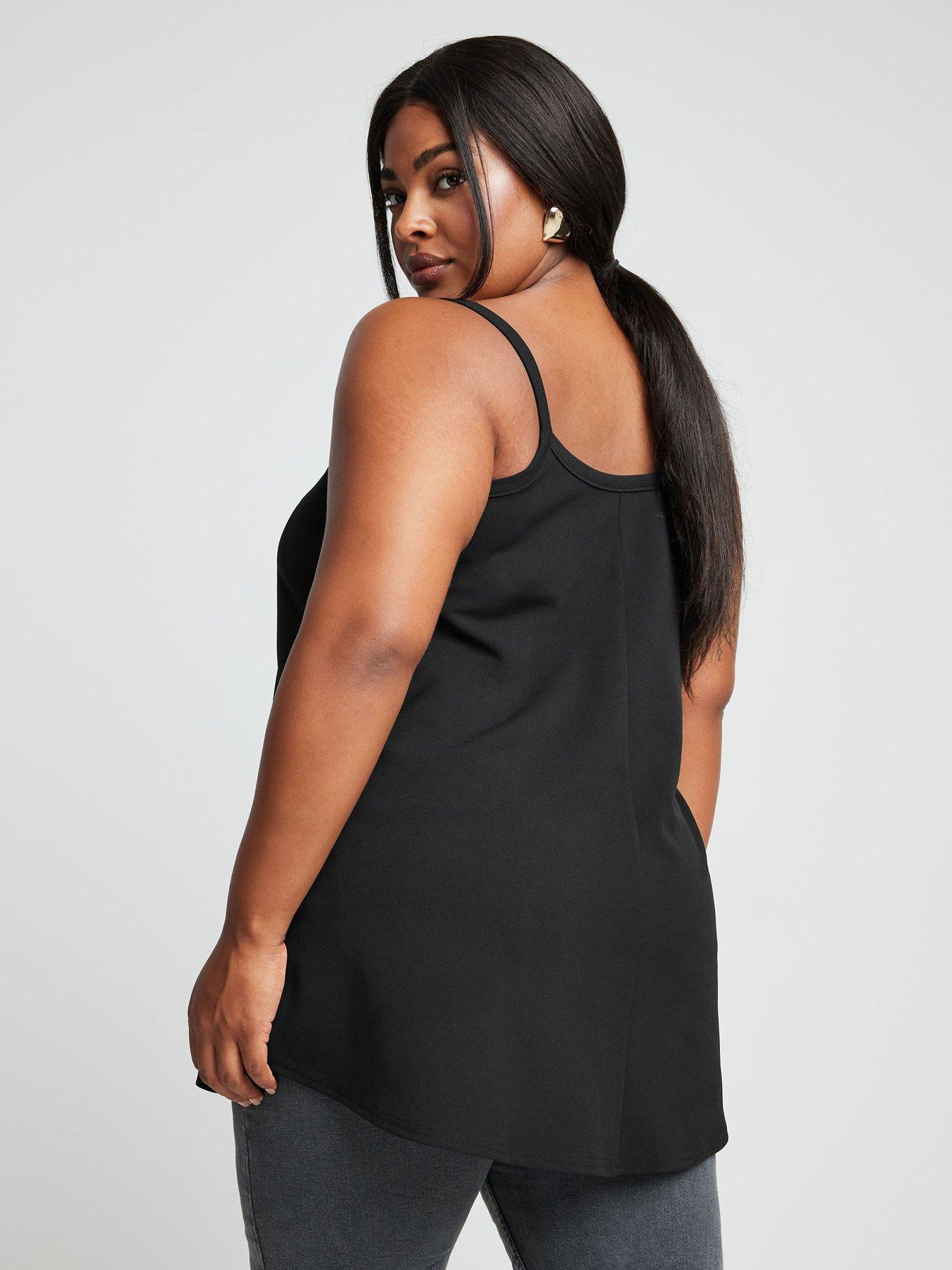 Yours Curve Double Metal Trim Cami Top | Very