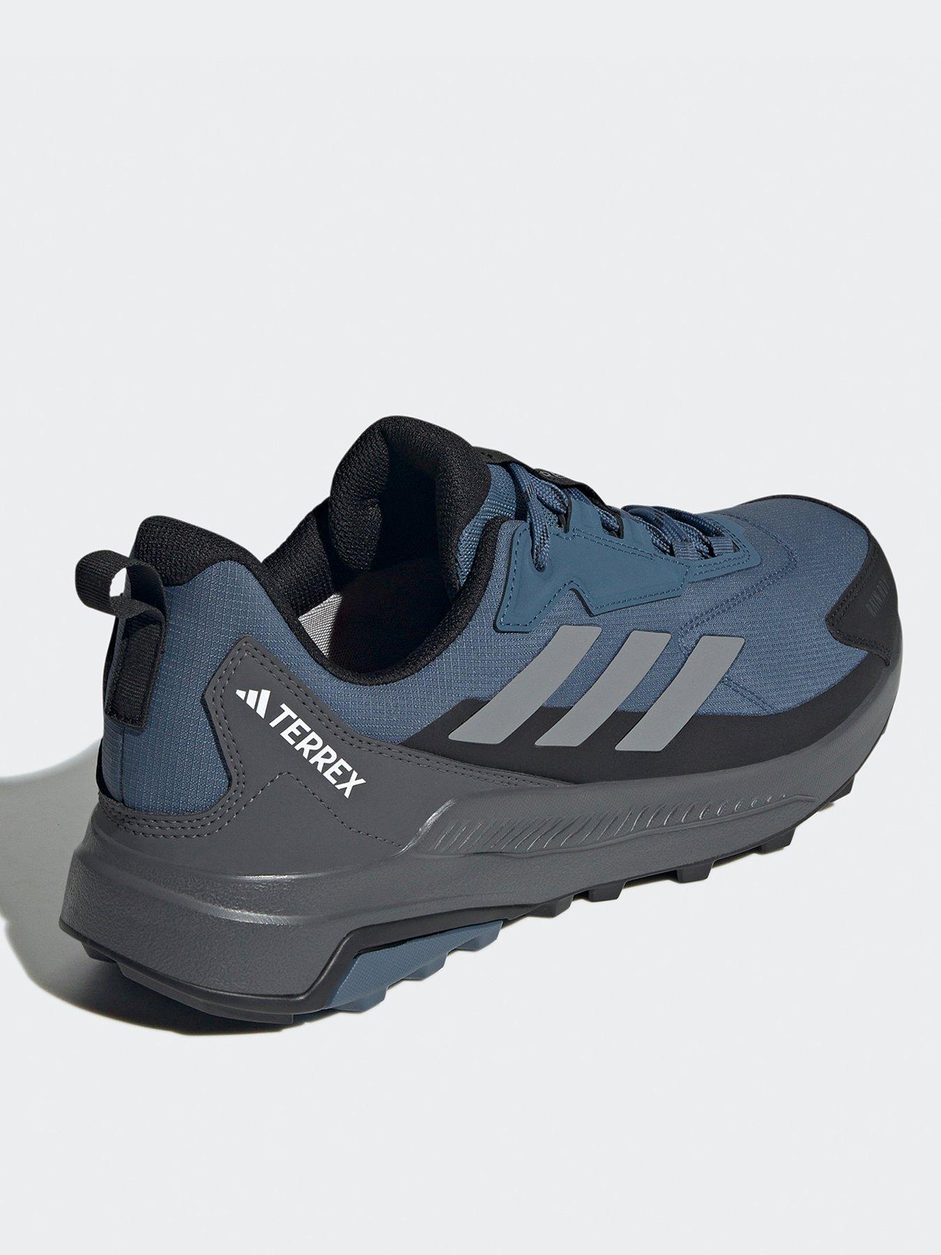 adidas Terrex Mens Anylander Rain Ready Waterproof Hiking Shoes - Blue ...
