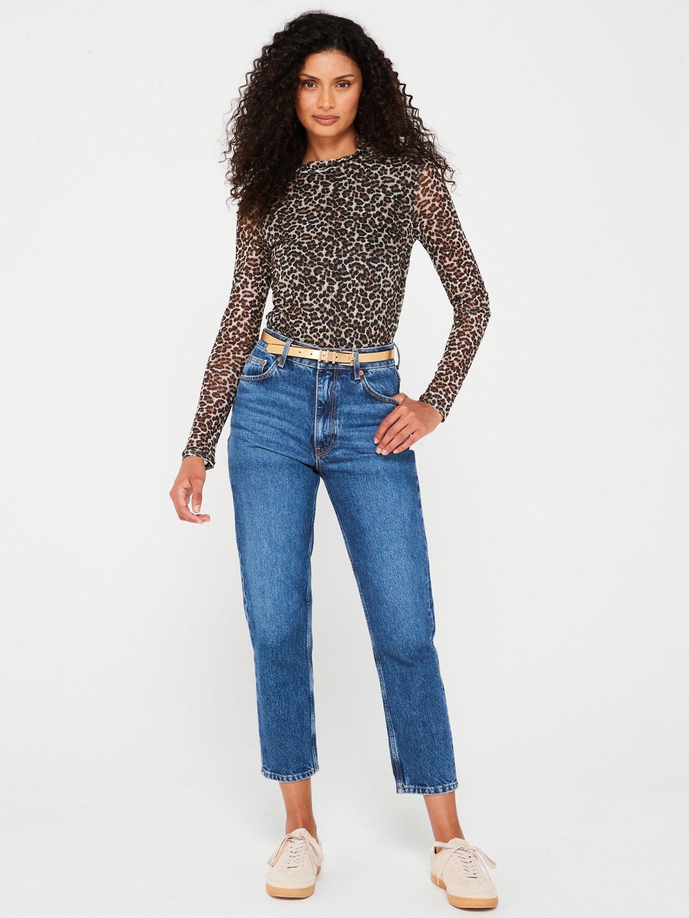 Only Leopard Print Mesh Top - Multi | Very