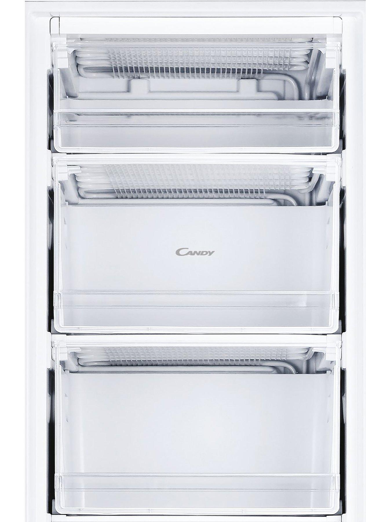 Candy CUS518EWK 177cm High, Integrated Static Tall Freezer, E Rated ...