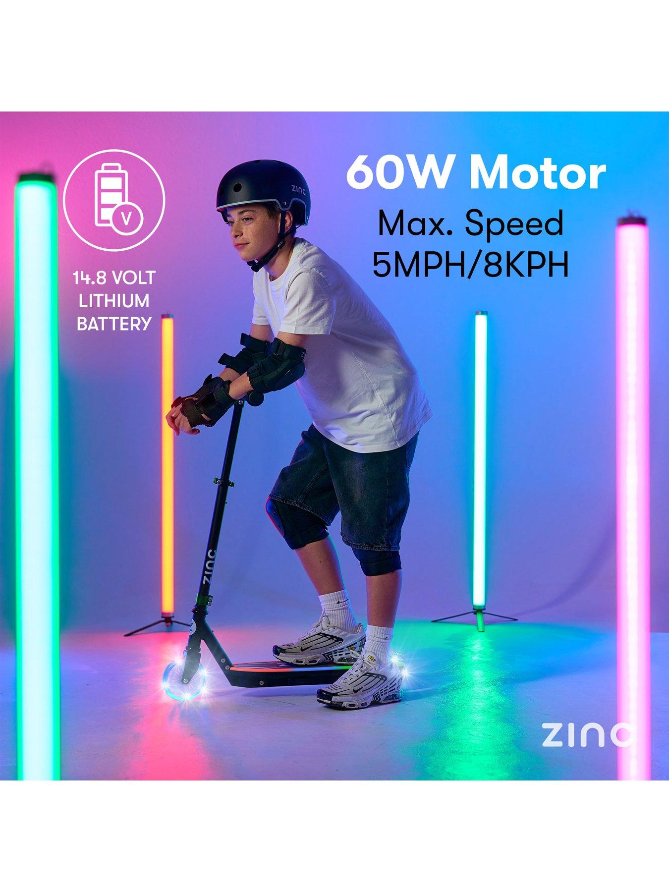 Zinc Spirit Kids Electric Scooter - Black/Green | Very