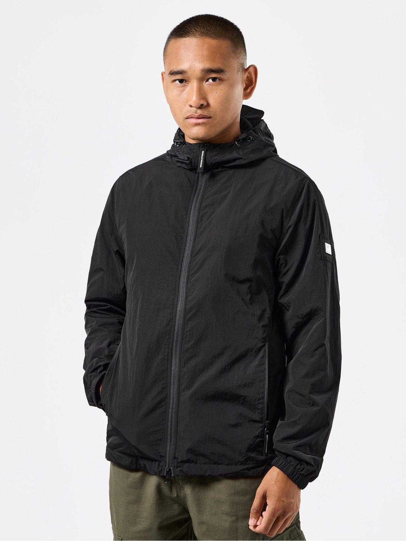 Weekend Offender Technician Showerproof Hooded Jacket - Black | Very