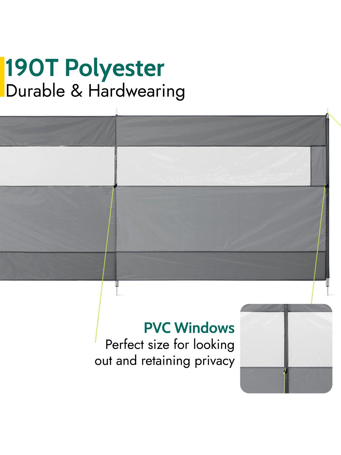 Trail Steel Pole 3 Panel Windbreak | Very