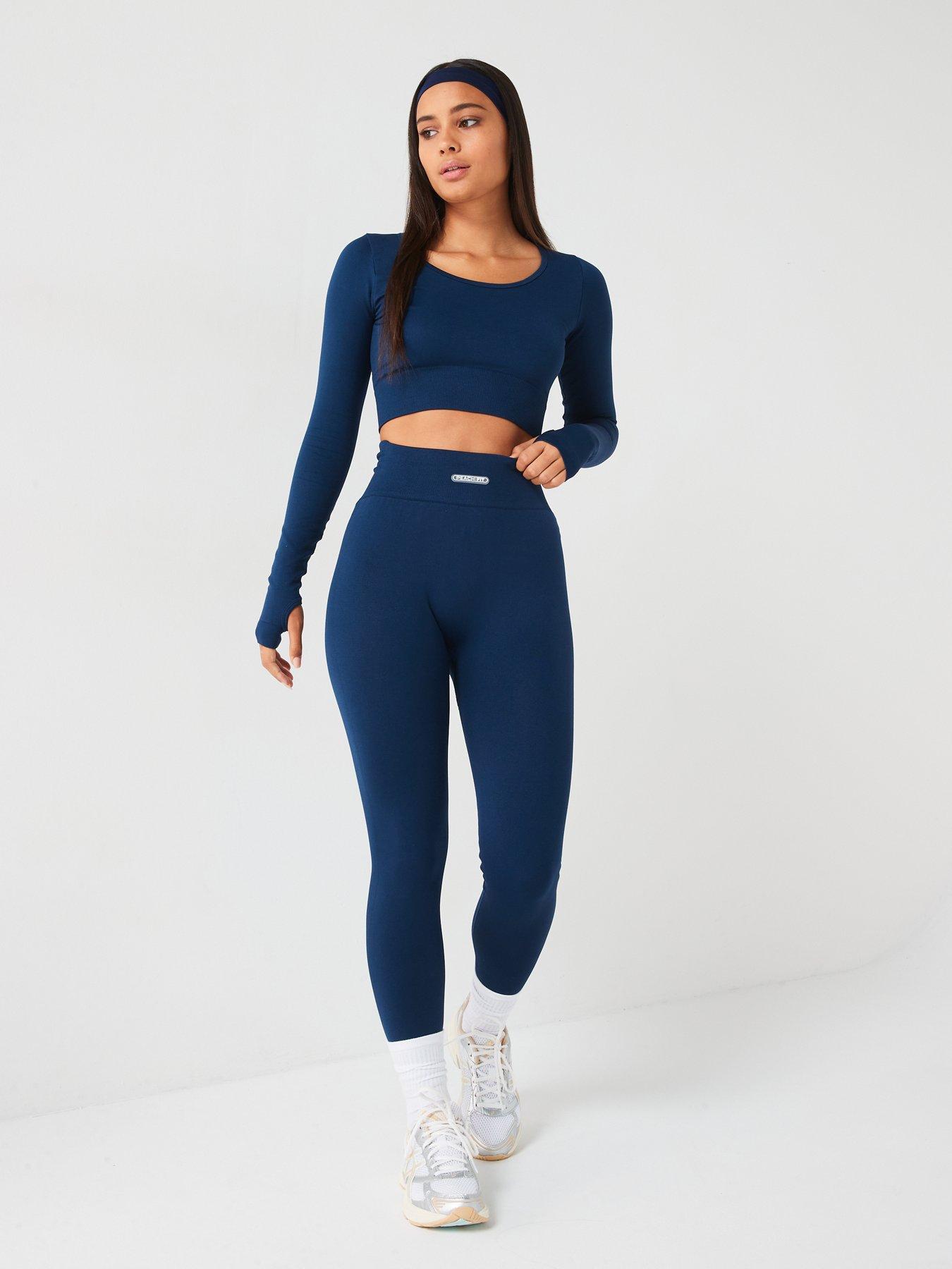 Peach Fit Womens Nina Seamless Legging - Navy | Very
