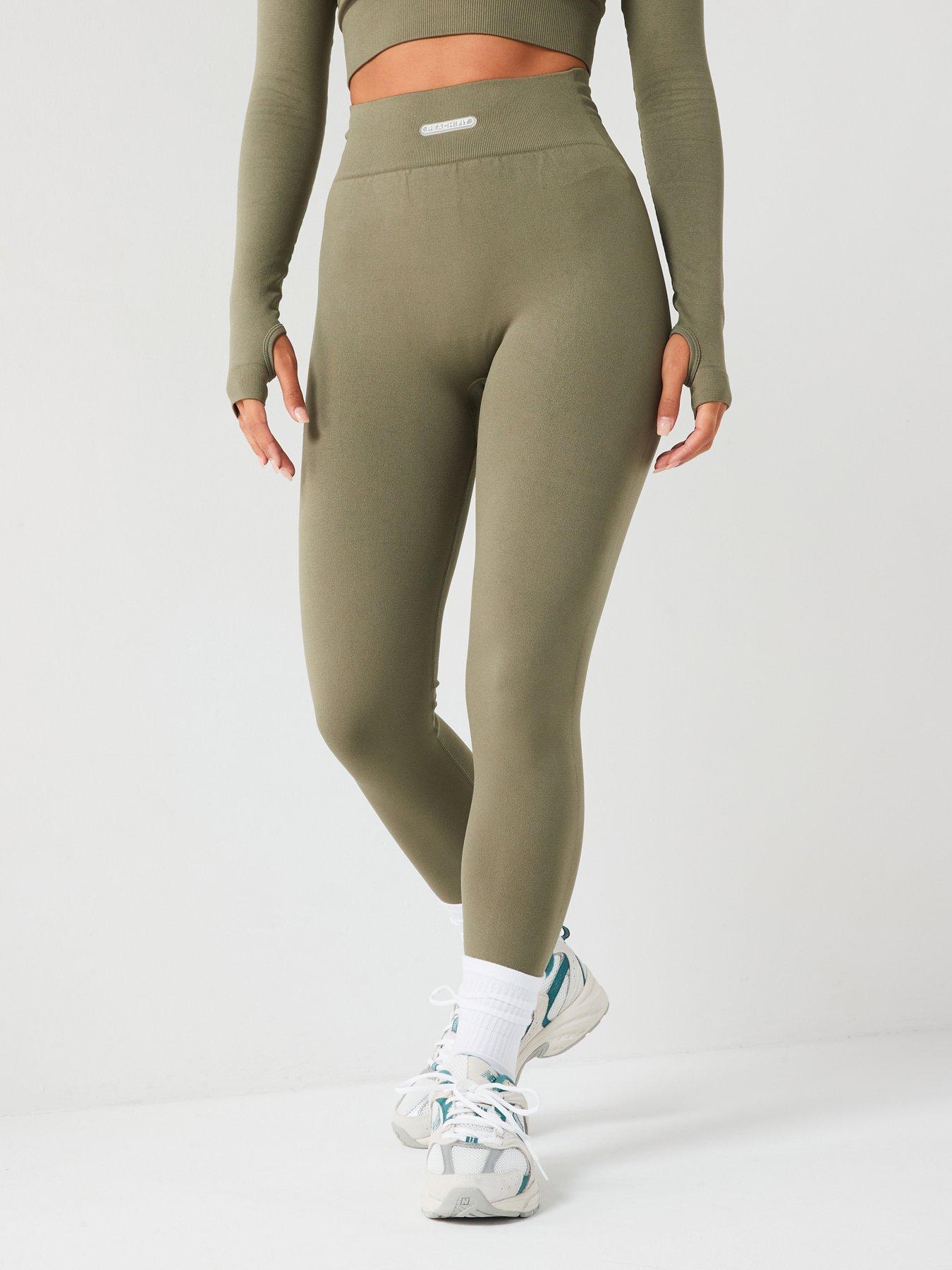 Peach Fit Womens Nina Seamless Legging - Khaki | Very