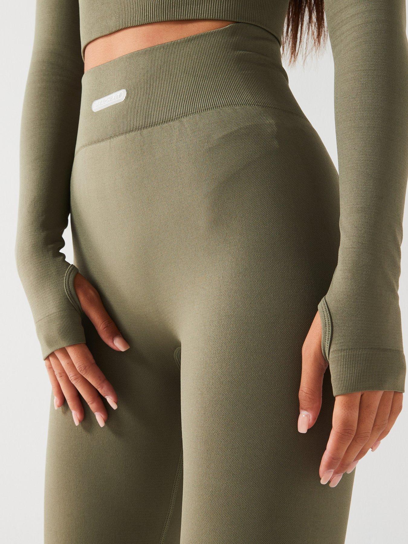 Peach Fit Womens Nina Seamless Legging - Khaki | Very