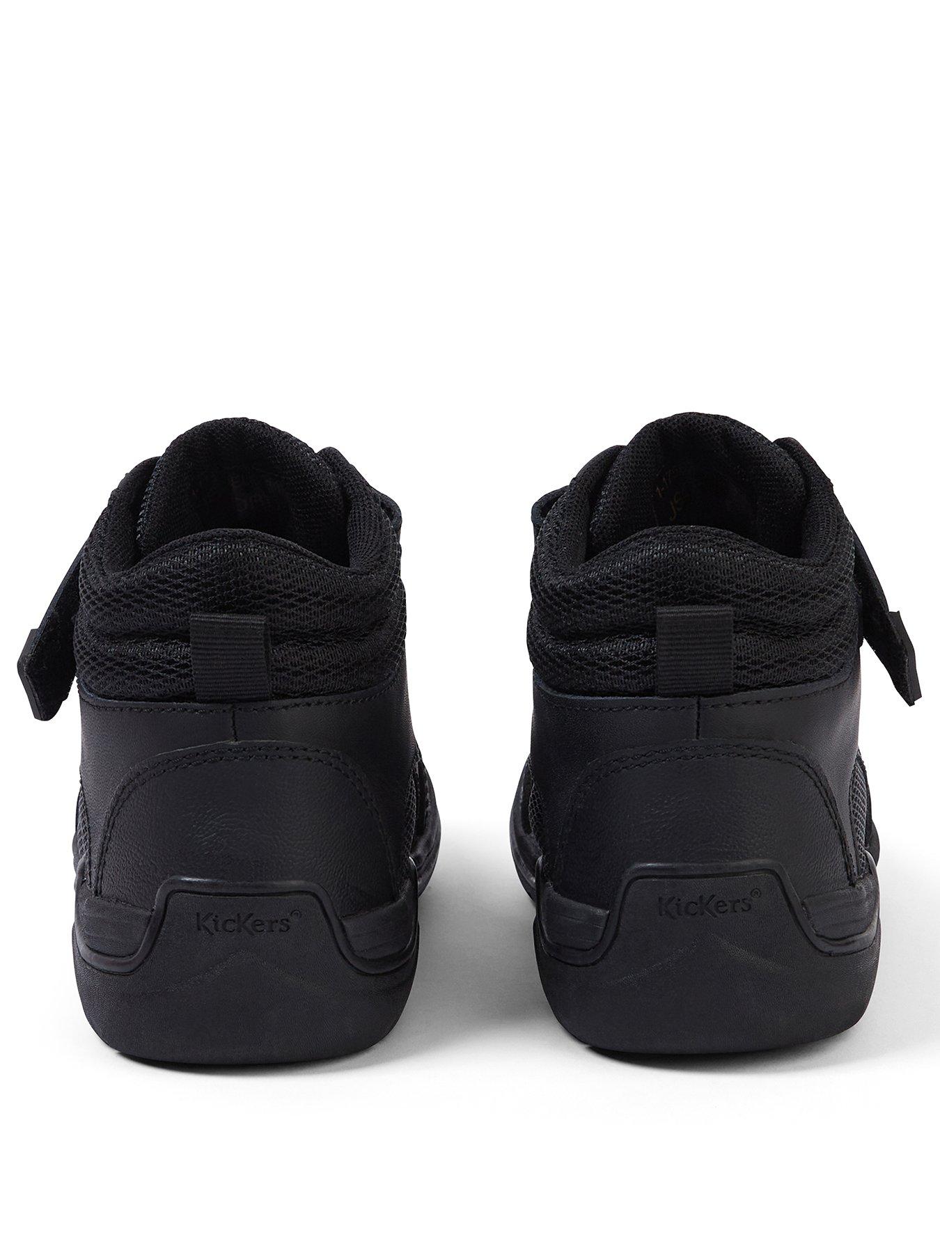 Kickers Boys Stomper Hi Leather School Boot - Black | Very