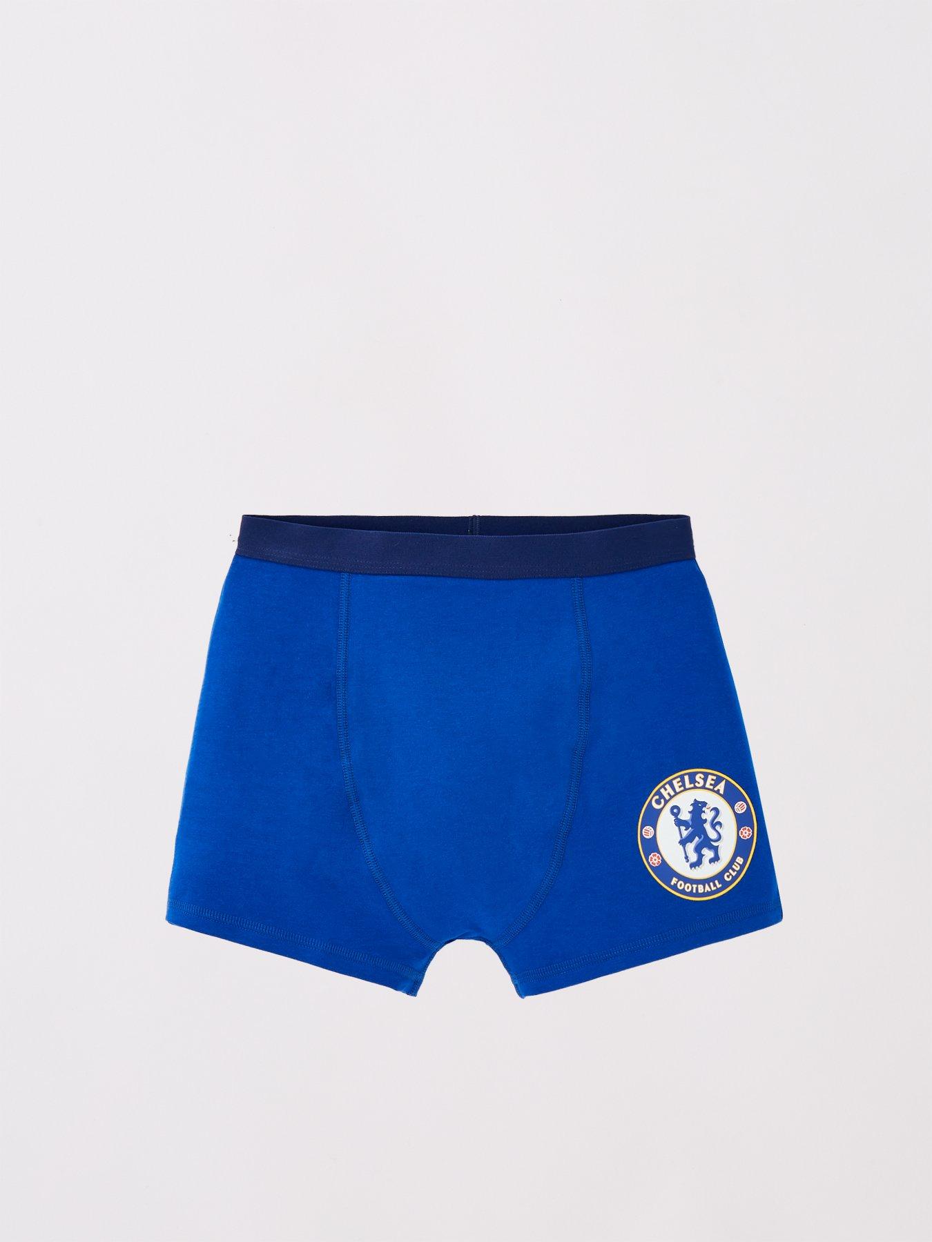 Chelsea Football 3 Pack Boxer Trunks - Navy | Very