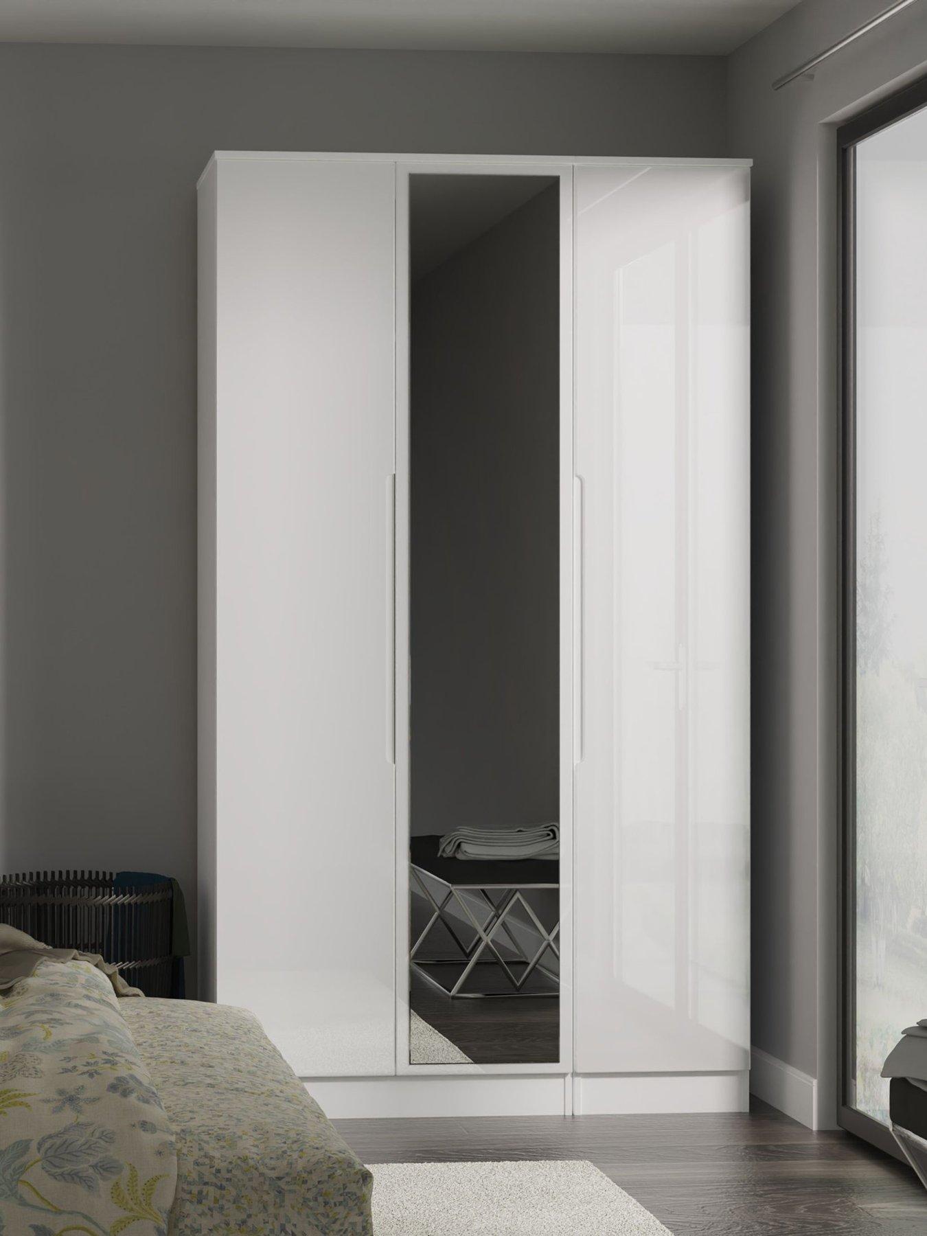 Wardrobes | Ready Assembled | White | Triple Wardrobe | Home & Garden ...