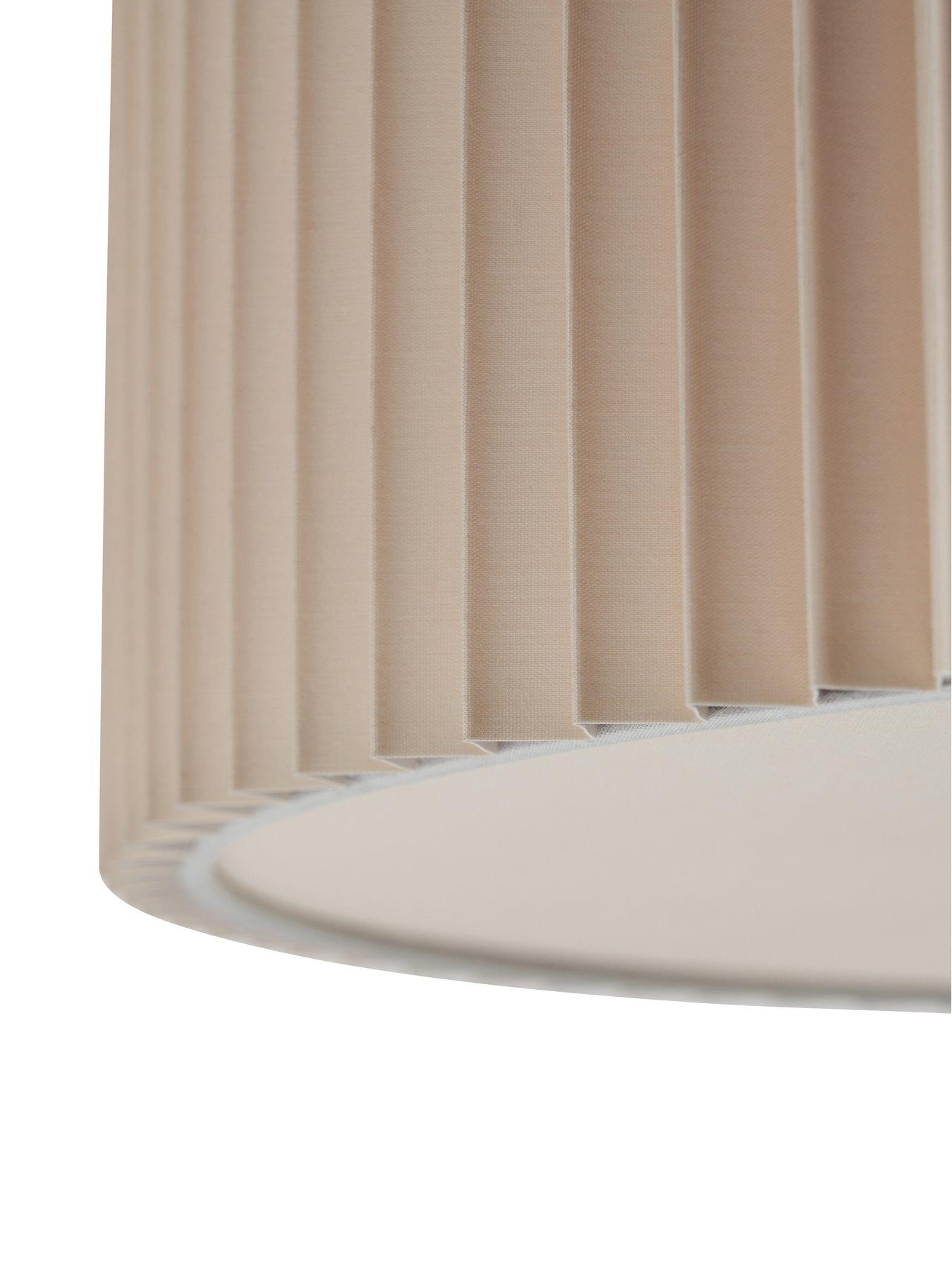 Very Home Large Knife Pleat Easy-Fit Light Shade with Diffuser – White ...