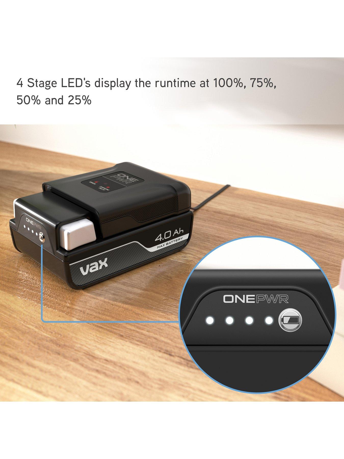 Vax ONEPWR 4.0Ah Battery and 1.5A Charger Kit | Very