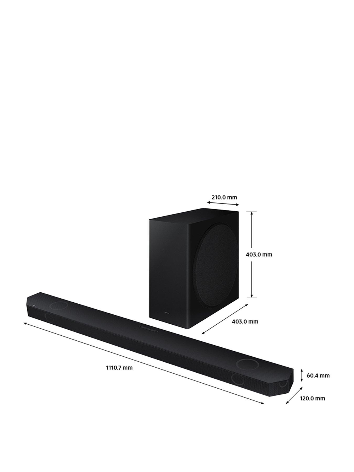 Samsung Q800D 5.1.2ch Dolby Atmos, DTS:X, Q-Symphony Soundbar with ...