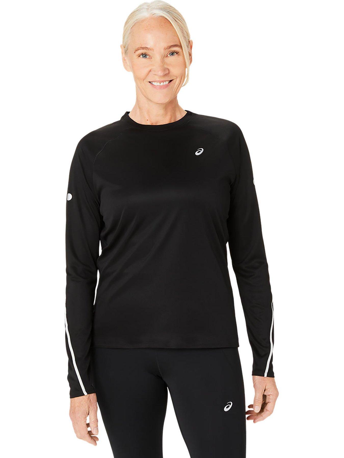 Asics Womens Running Road Lite-show Long Sleeve Top - Black | Very