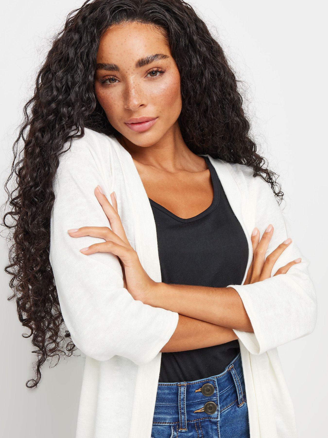 M&Co Petite Petite Ivory Essential Cardigan | Very