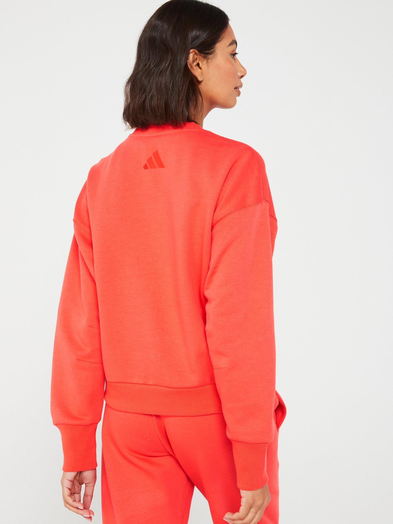 adidas Sportswear Womens All Season Crew Sweat - Bright Red | Very
