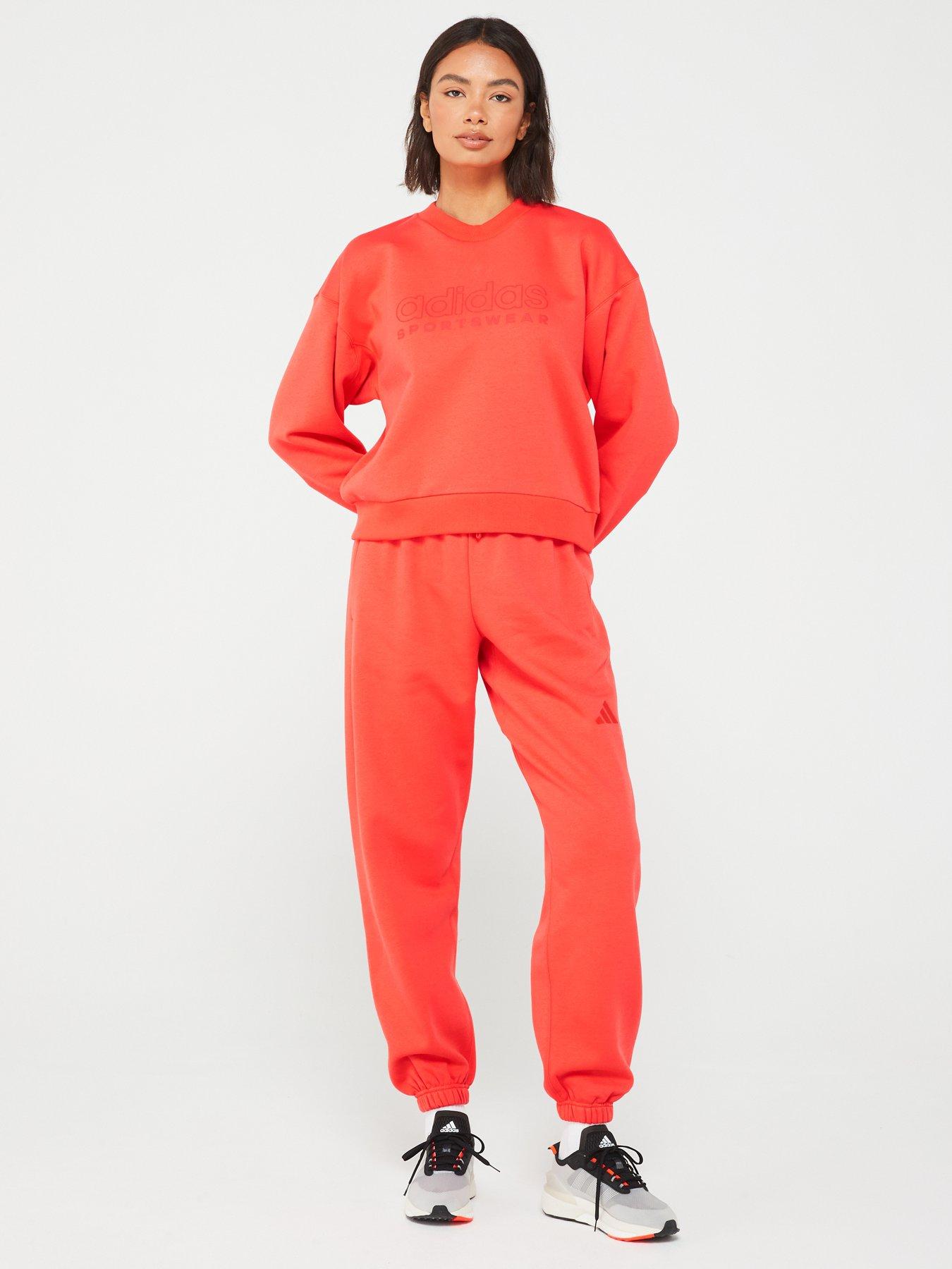 adidas Sportswear Womens All Season Crew Sweat - Bright Red | Very