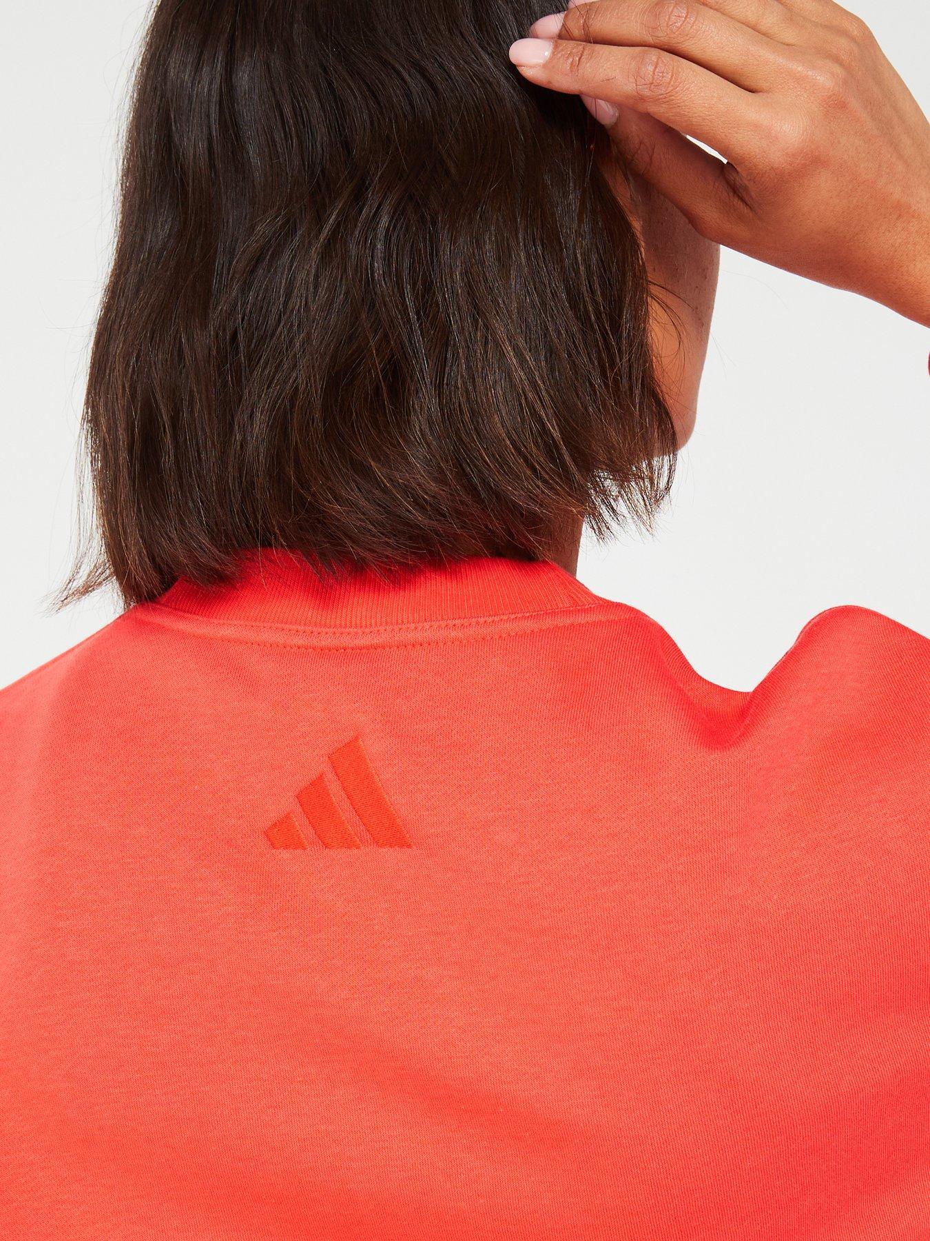 adidas Sportswear Womens All Season Crew Sweat - Bright Red | Very