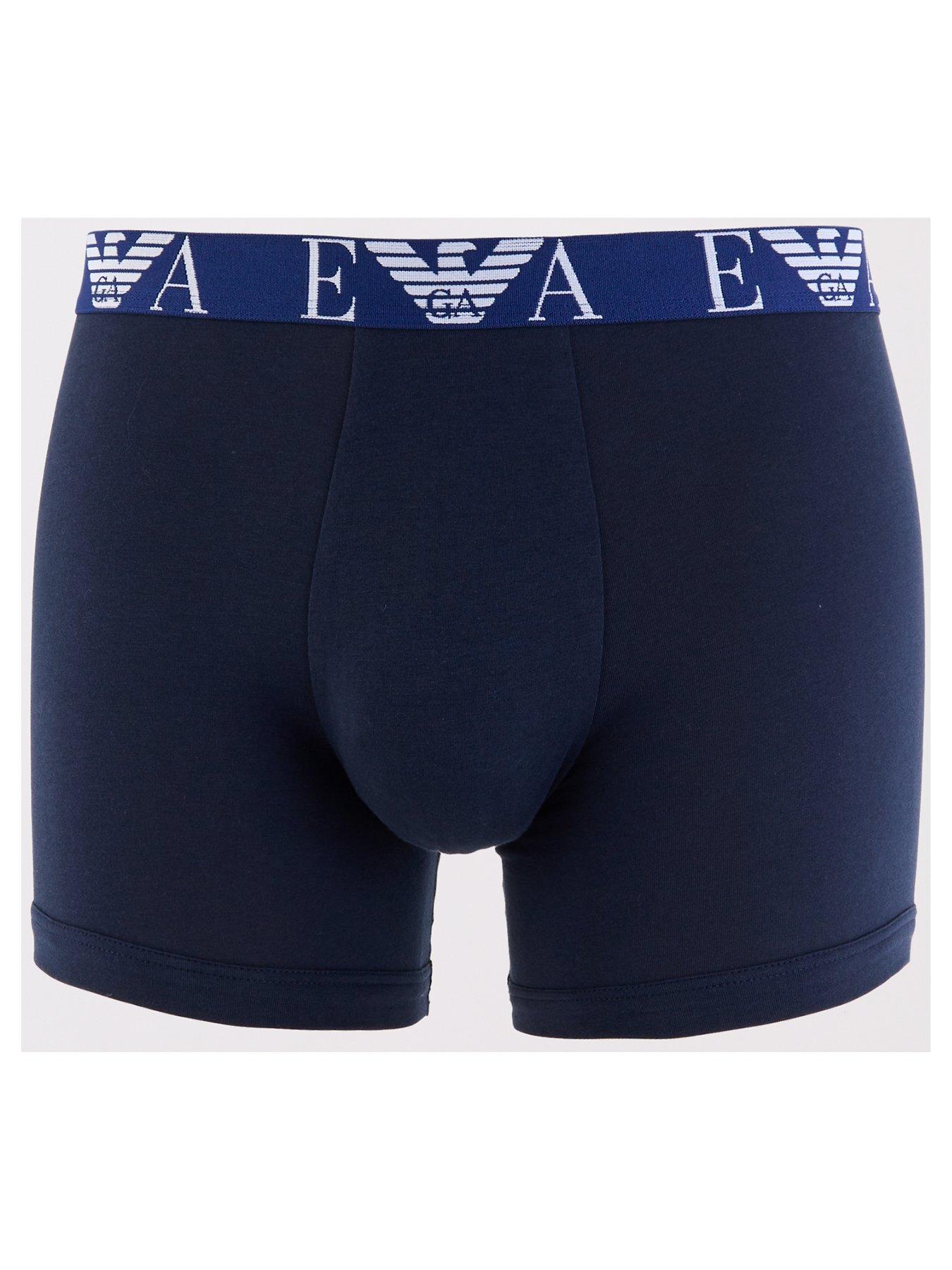 Emporio Armani Bodywear 3 Pack EVA Waistband Stretch Cotton Boxers ...