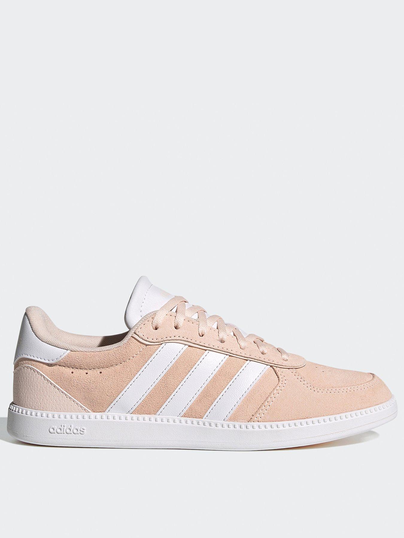 adidas Sportswear Women's Breaknet Sleek Suede Trainer - Light Pink | Very