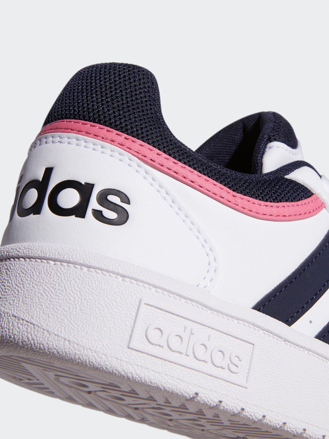 adidas Sportswear Women's Hoops 3.0 Trainers - White/Blue | Very