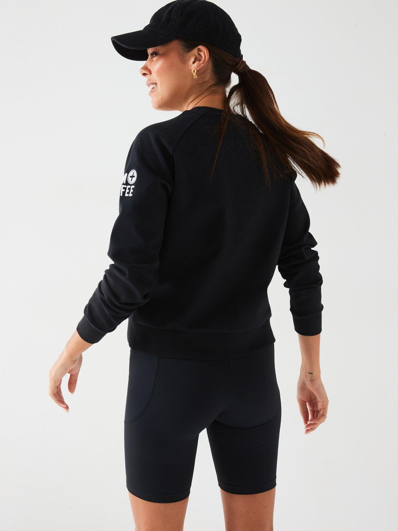 Gym + Coffee Women's Training Chill Crew - Black | Very