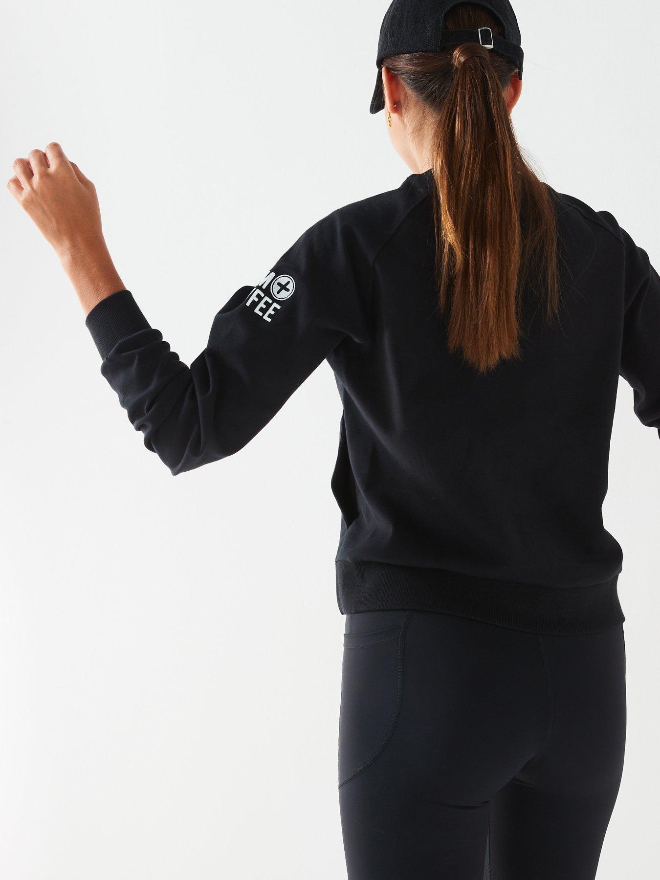 Gym + Coffee Women's Training Chill Crew - Black | Very