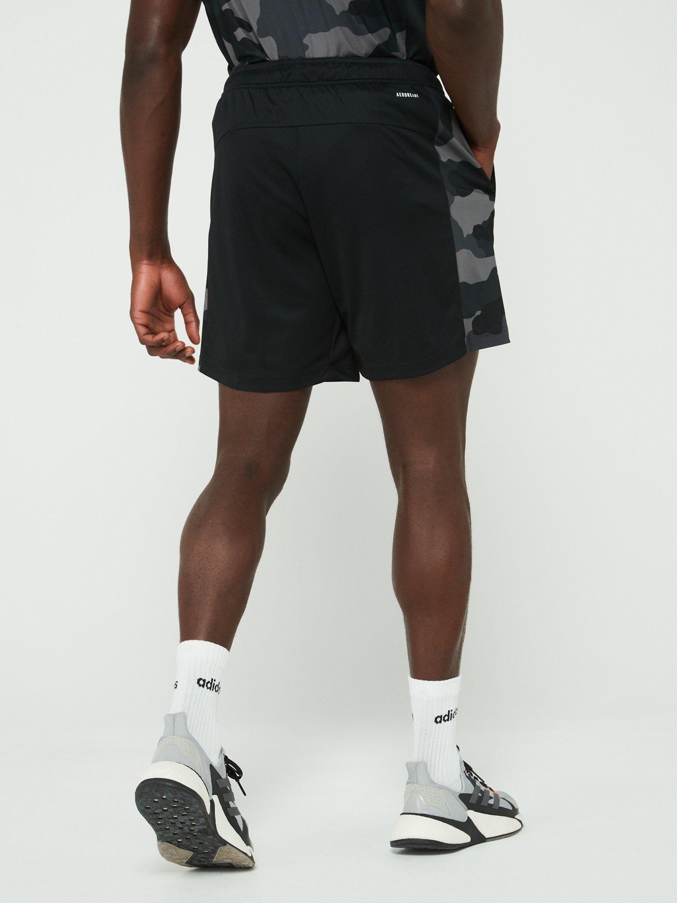 adidas Mens Training Camo 5Inch Shorts - Black | Very