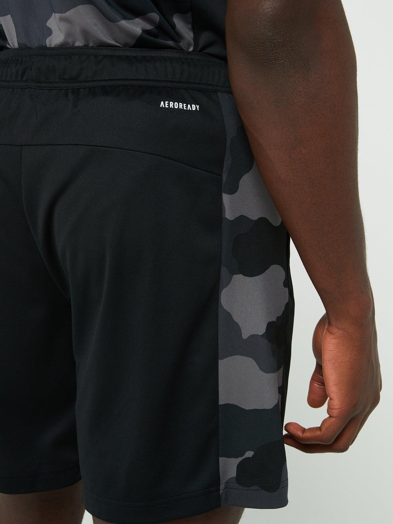 adidas Mens Training Camo 5Inch Shorts - Black | Very