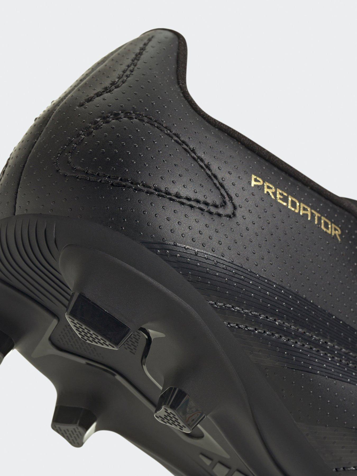 adidas Junior Predator Club Firm Ground Football Boot - Black/Gold | Very