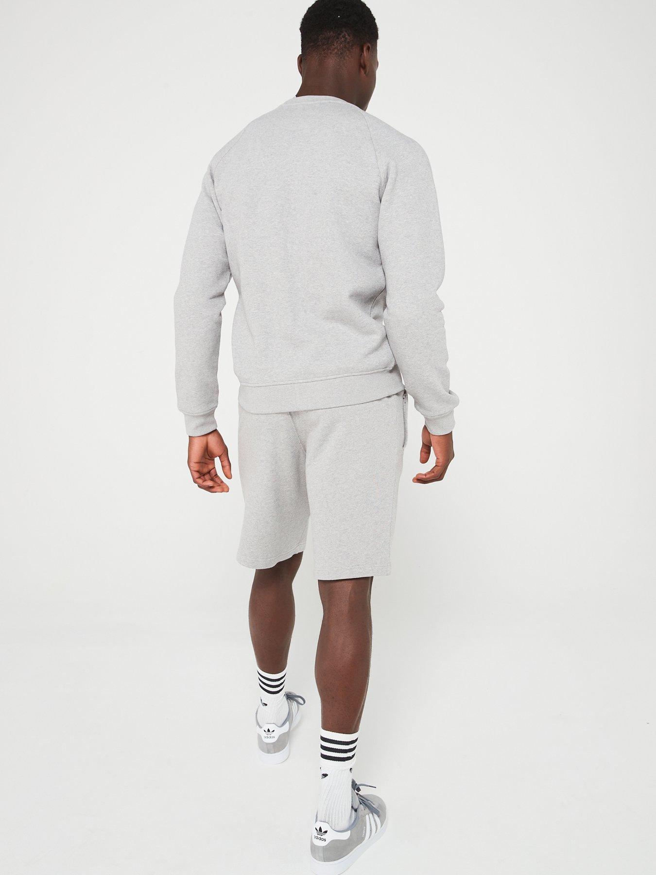 adidas Originals Men's Essentials Crew - Grey | Very