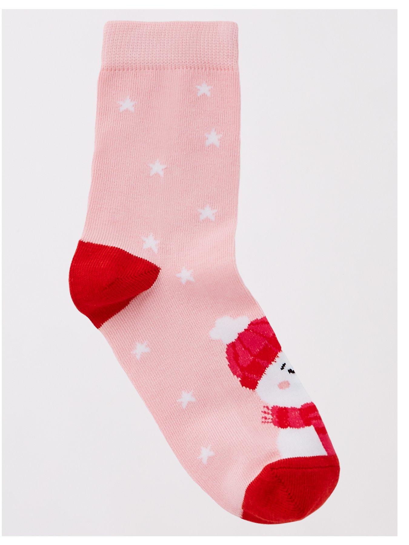 V by Very Girls 3 Pack Christmas Socks - Multi | Very